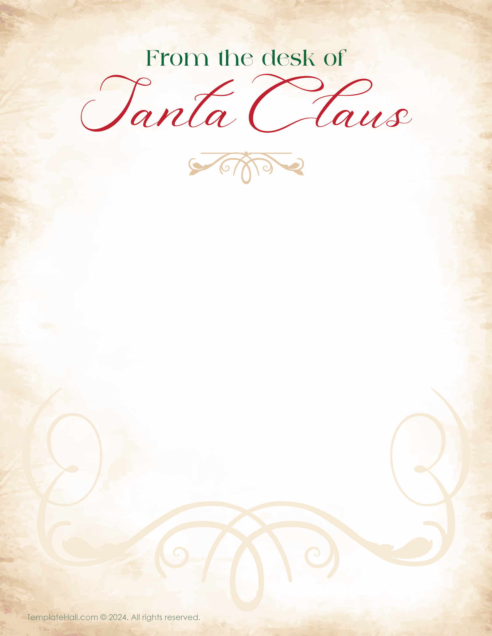 12 Printable Letter from Santa Templates [Free PDF & AI Formats]