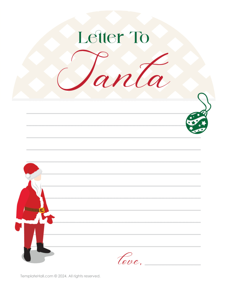 10+ Letter to Santa Templates [Free PDF Download]