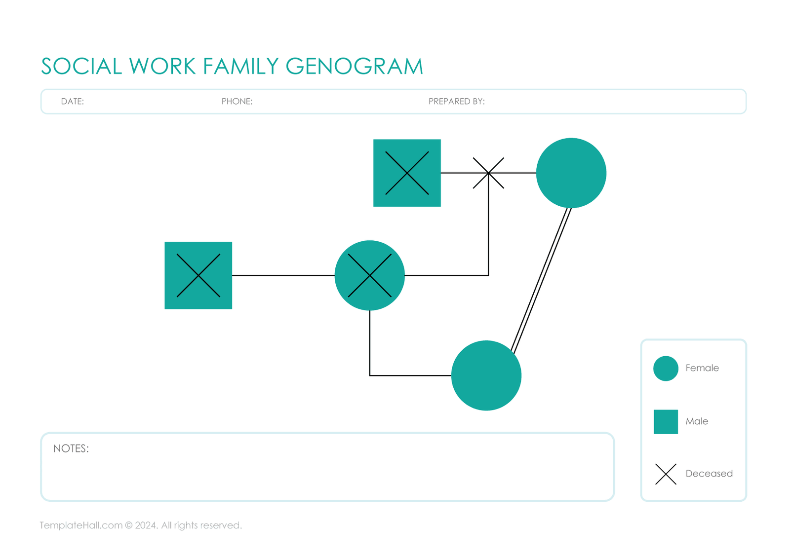 4+ Genogram Templates for Social Work [PDF, Word, G. Docs]