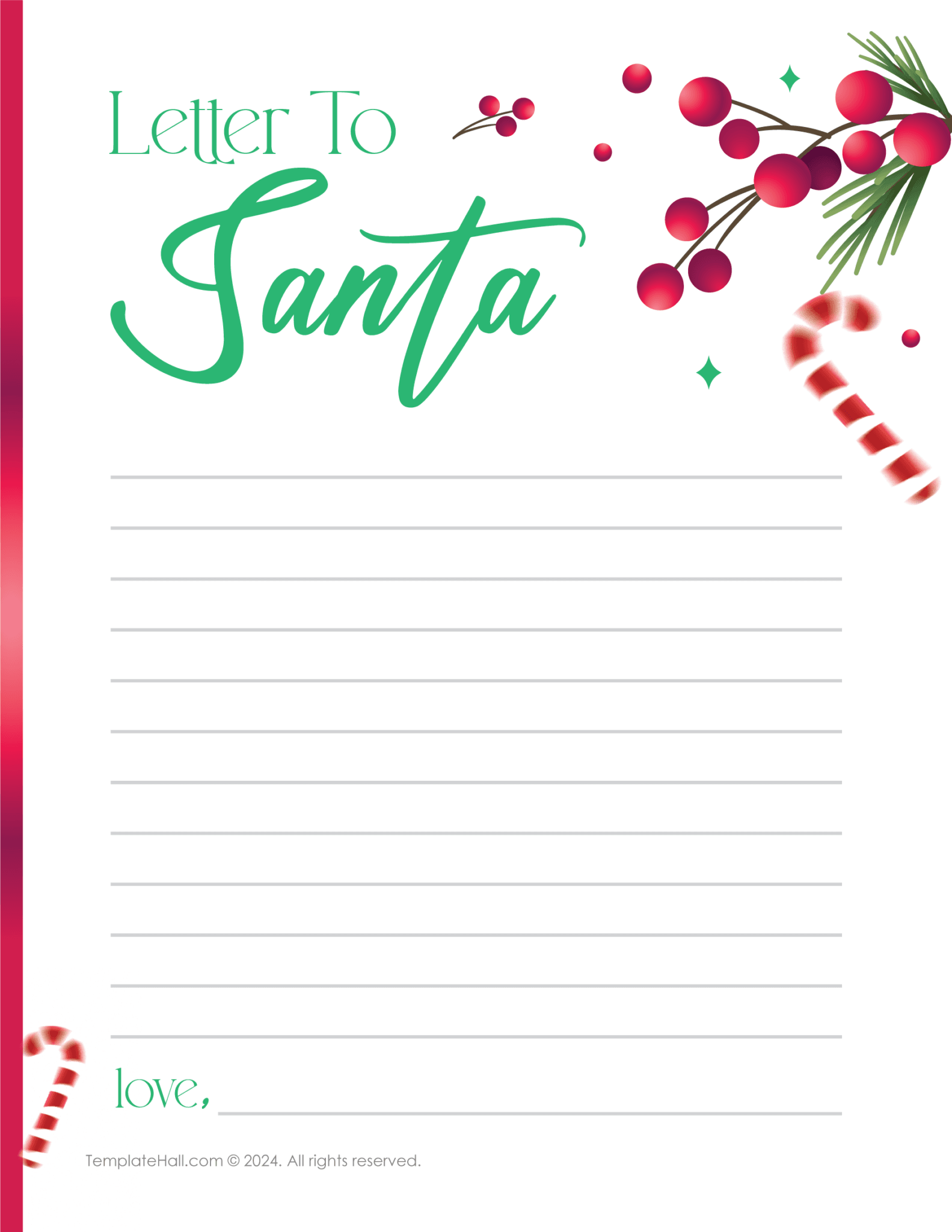 10+ Letter to Santa Templates [Free PDF Download]