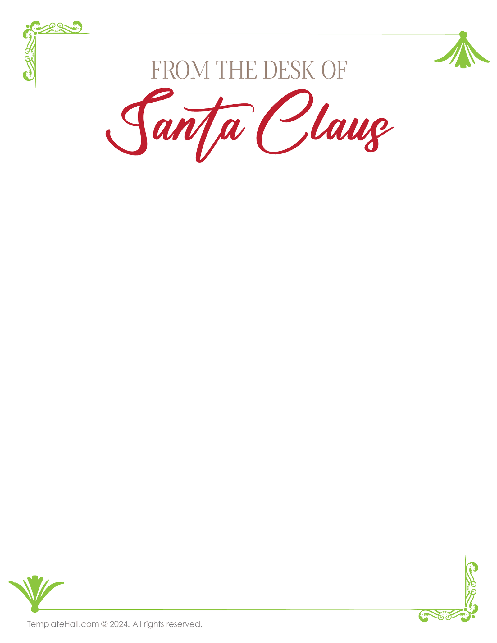 12 Printable Letter from Santa Templates [Free PDF & AI Formats]