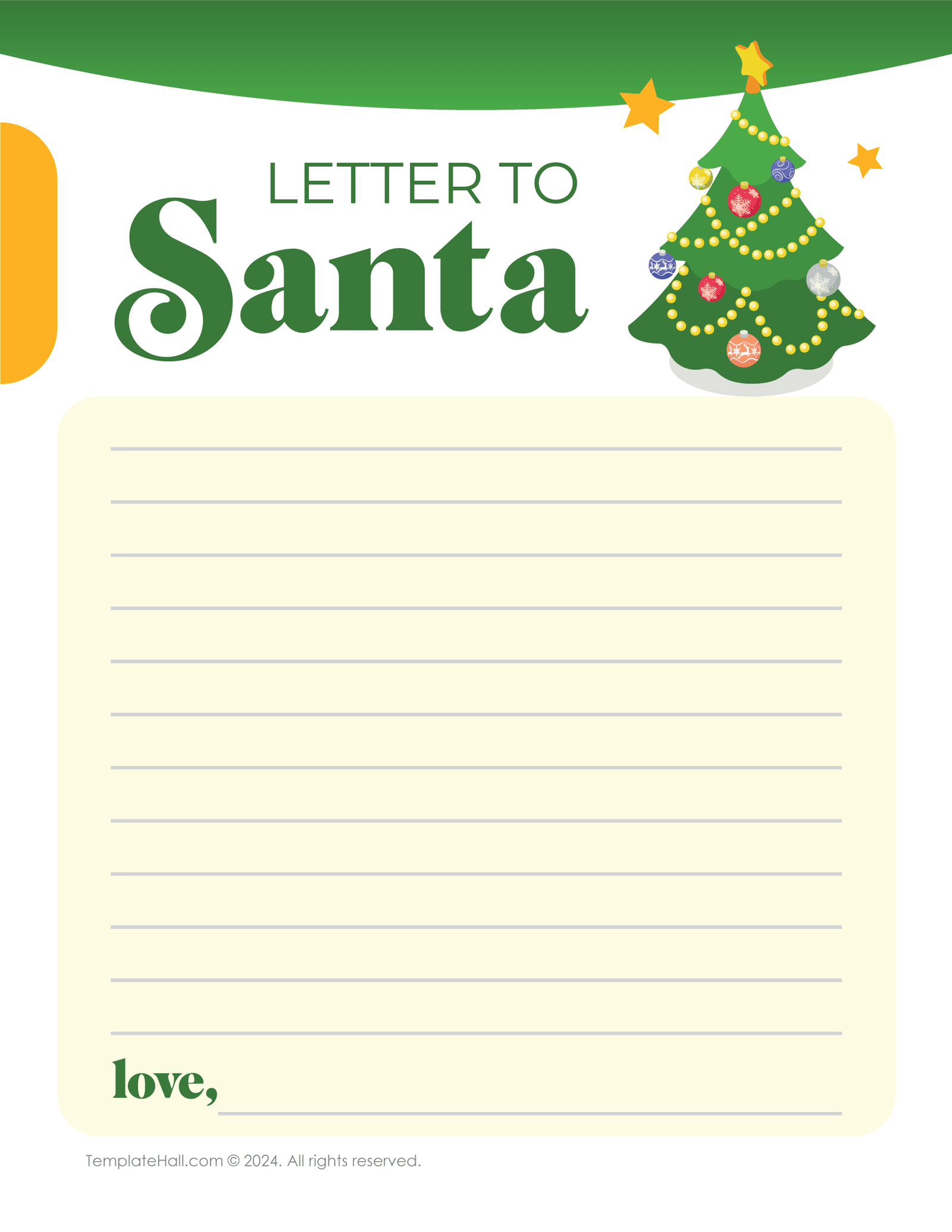 10+ Letter to Santa Templates [Free PDF Download]