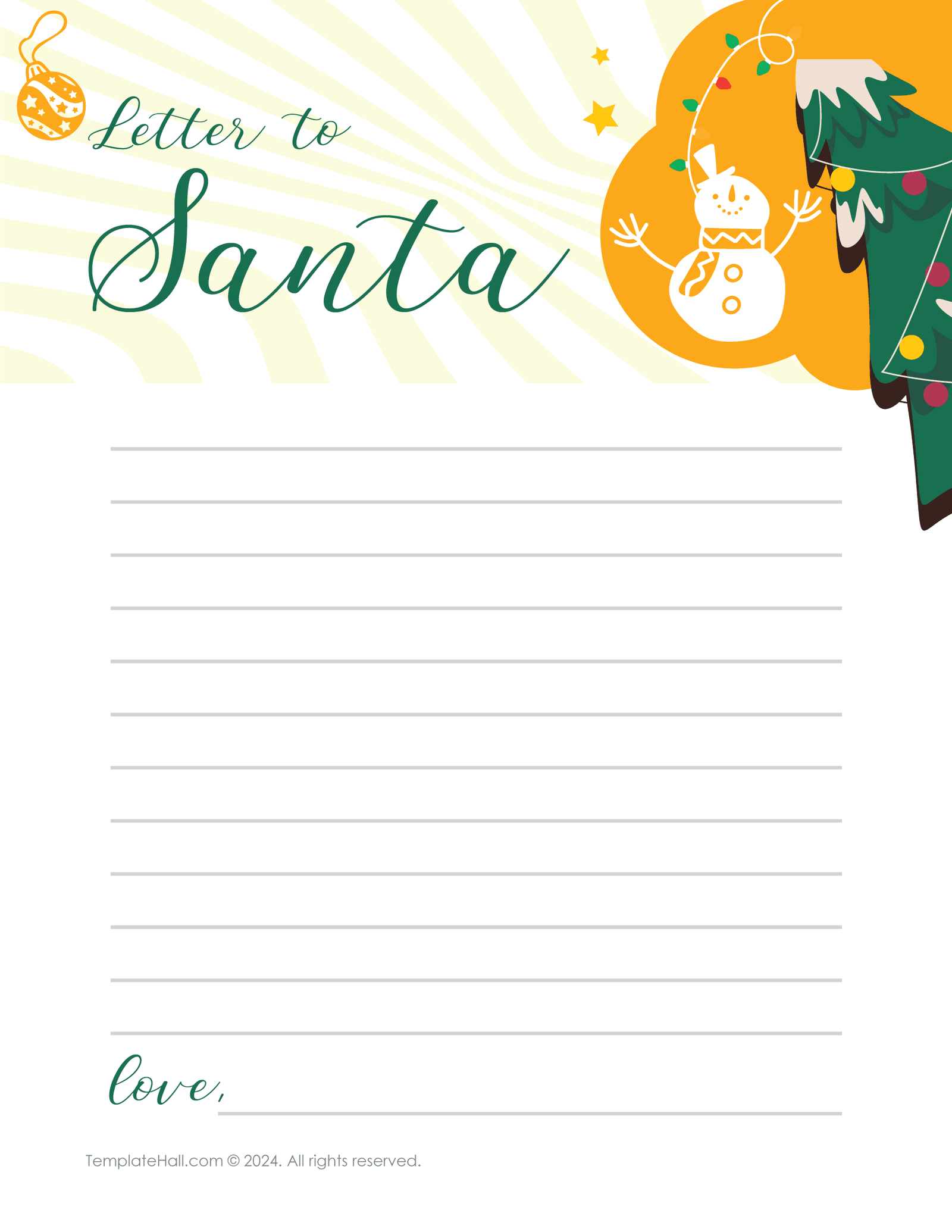 10+ Letter to Santa Templates [Free PDF Download]