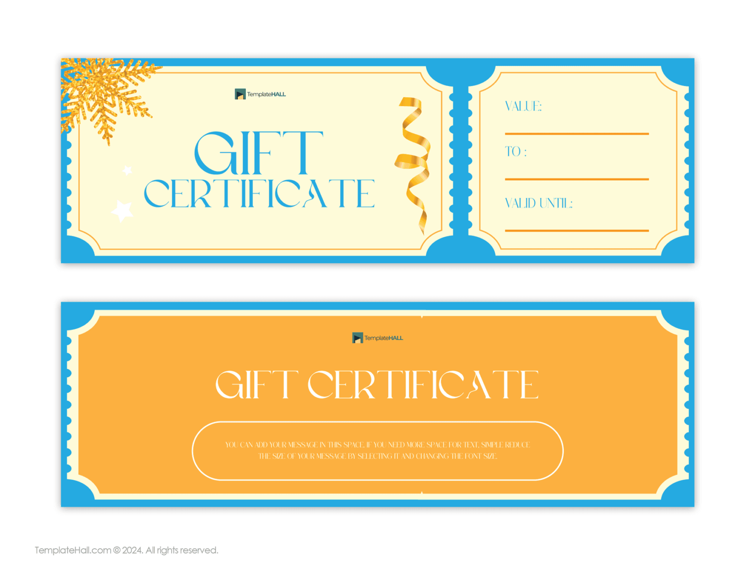 10+ Free Christmas Gift Certificate Templates [PDF, AI]