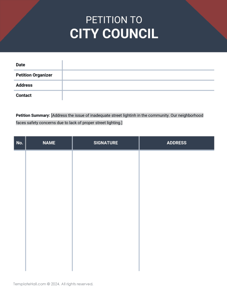 10+ Free Petition Templates [Word, Google Doc, PDF]