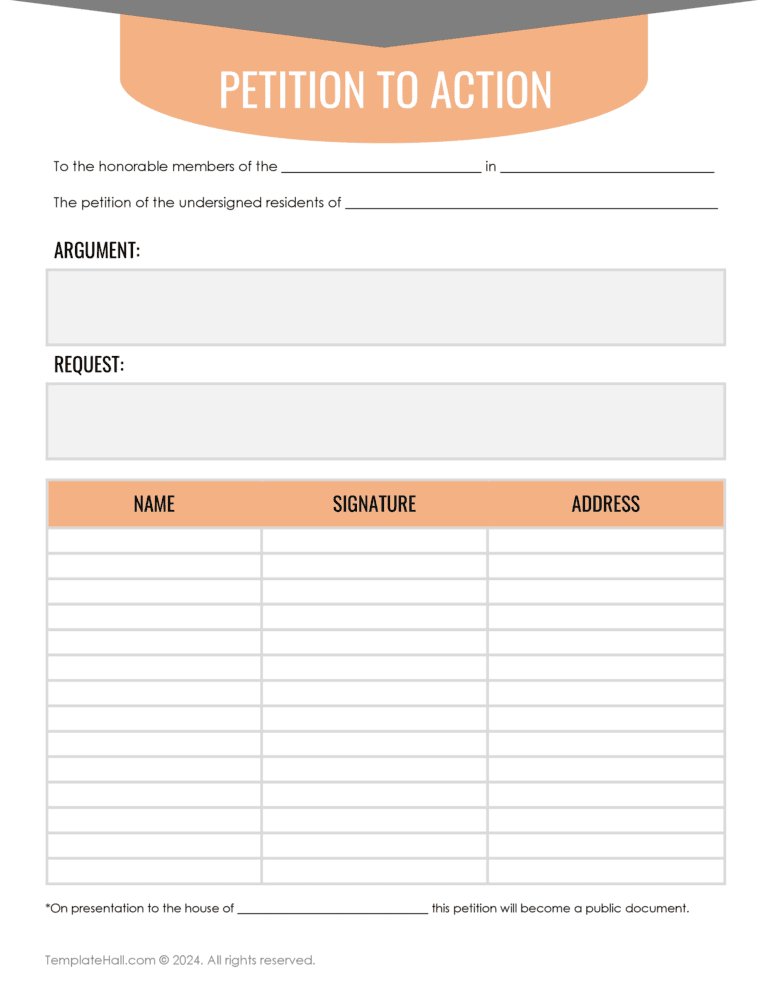 10+ Free Petition Templates [Word, Google Doc, PDF]