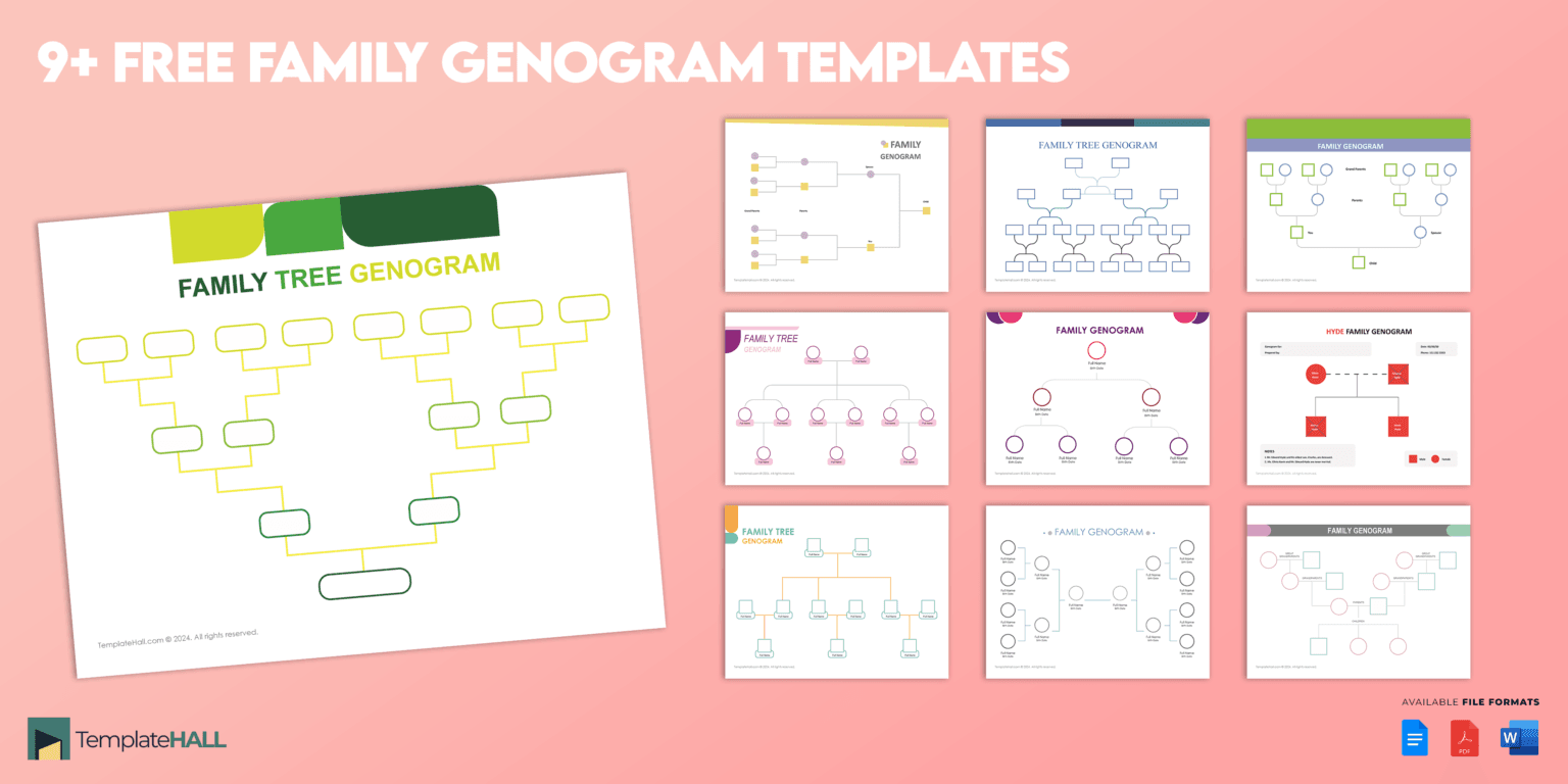 9+ Printable Family Genogram Templates [PDF, Word, G. Docs]
