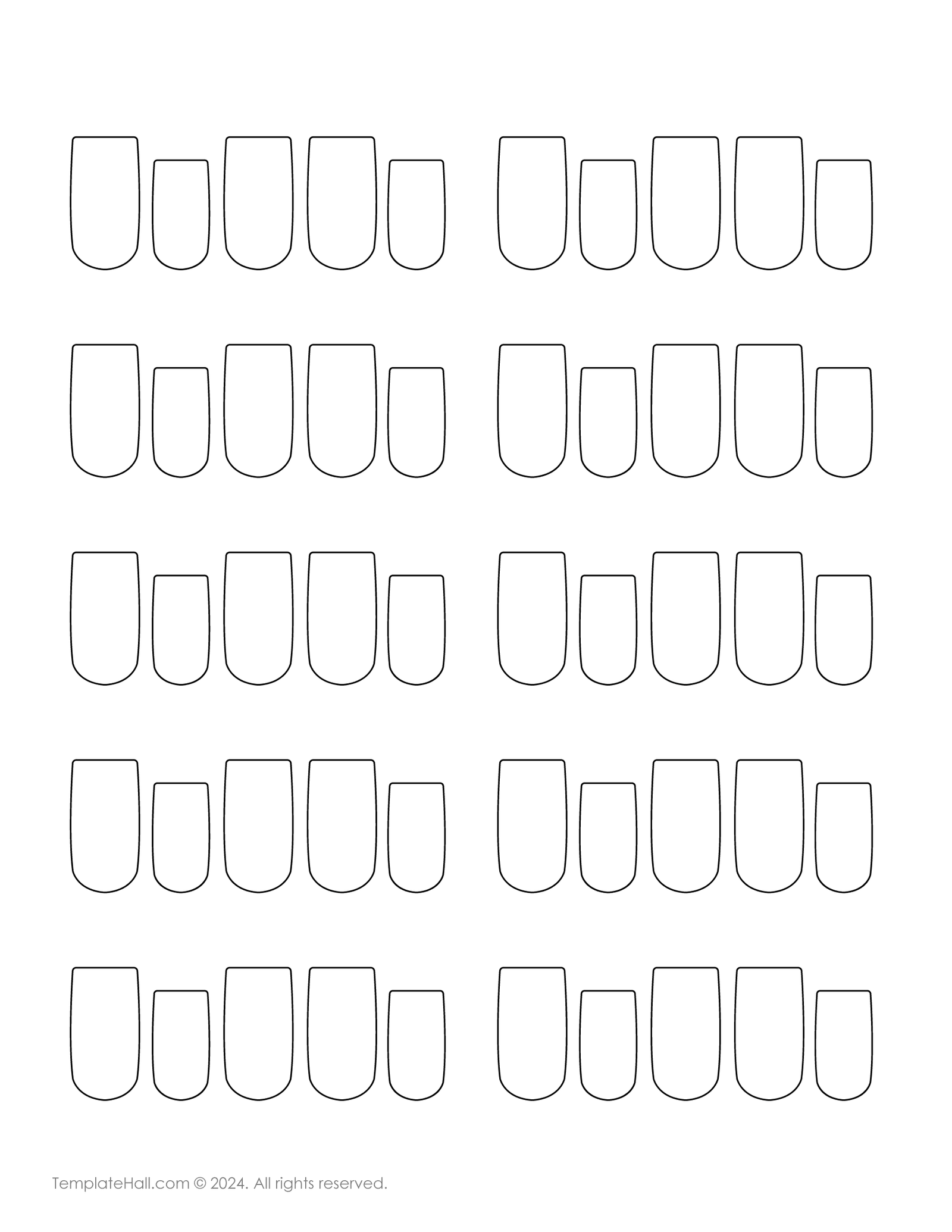 11+ Printable Nail Art Templates [PDF Download]