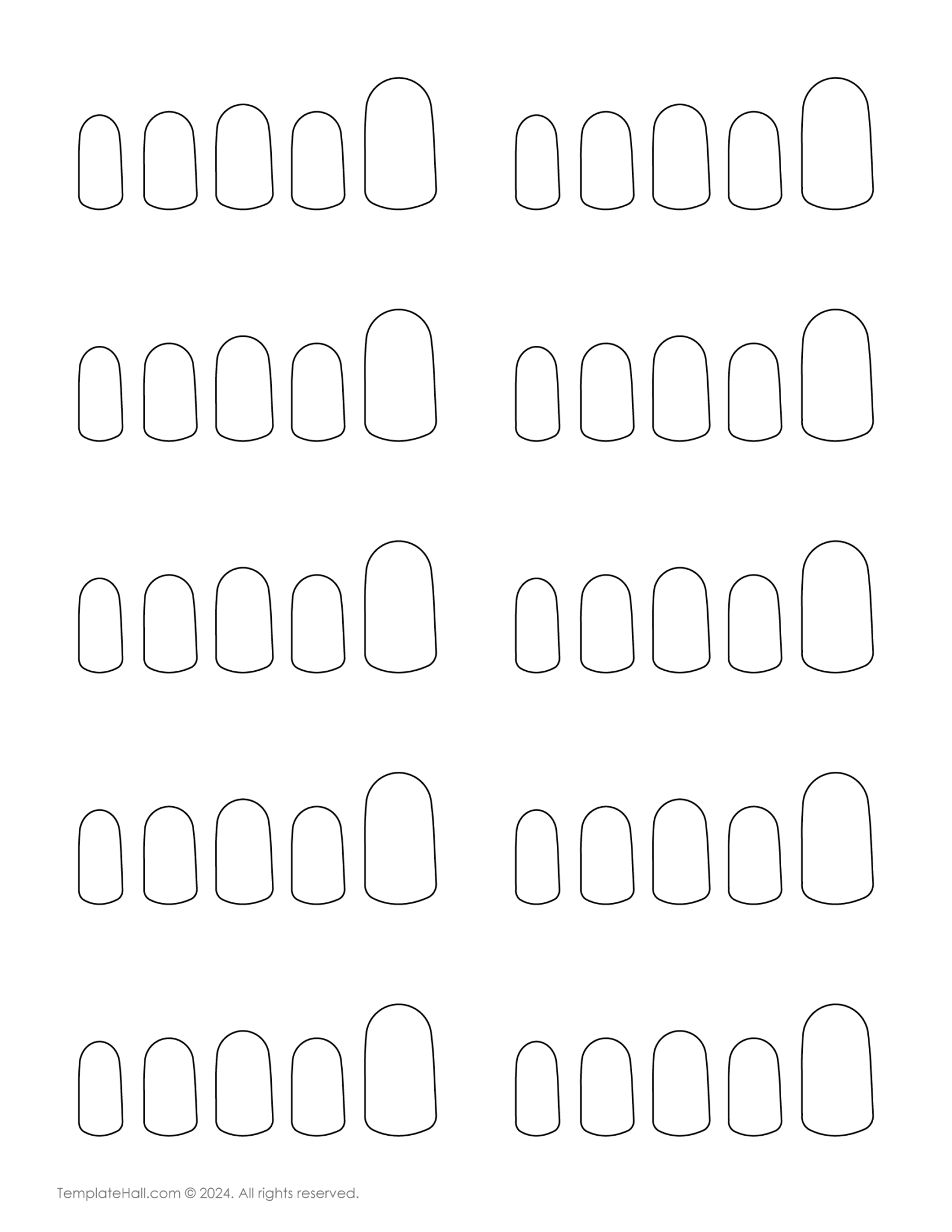 11+ Printable Nail Art Templates [PDF Download]