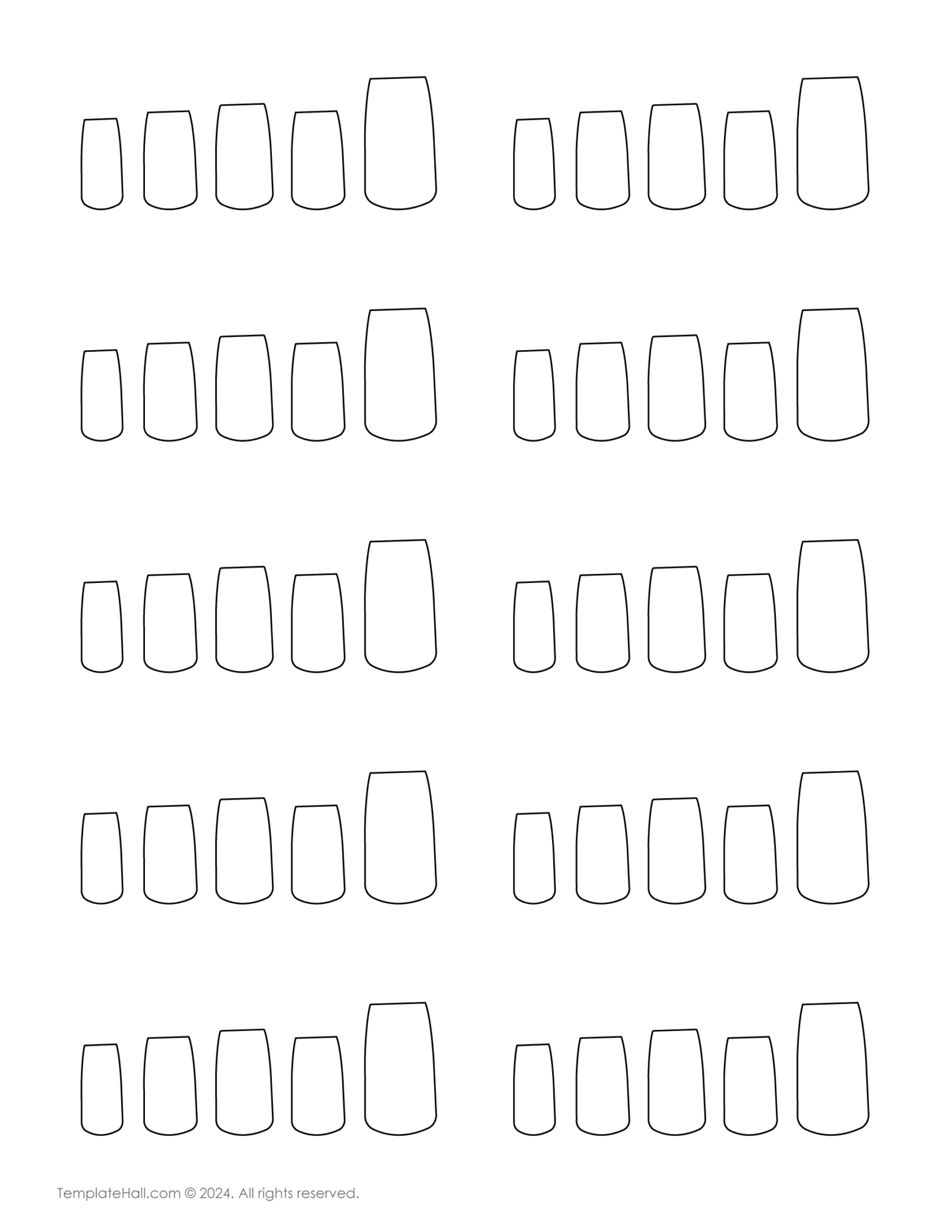 11+ Printable Nail Art Templates [PDF Download]