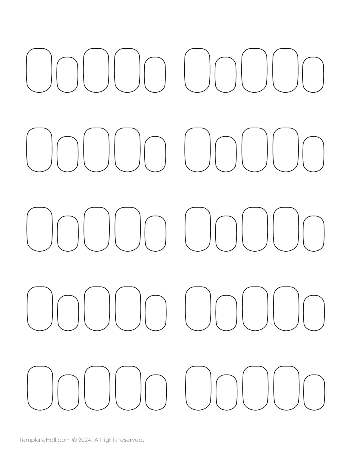 11+ Printable Nail Art Templates [PDF Download]