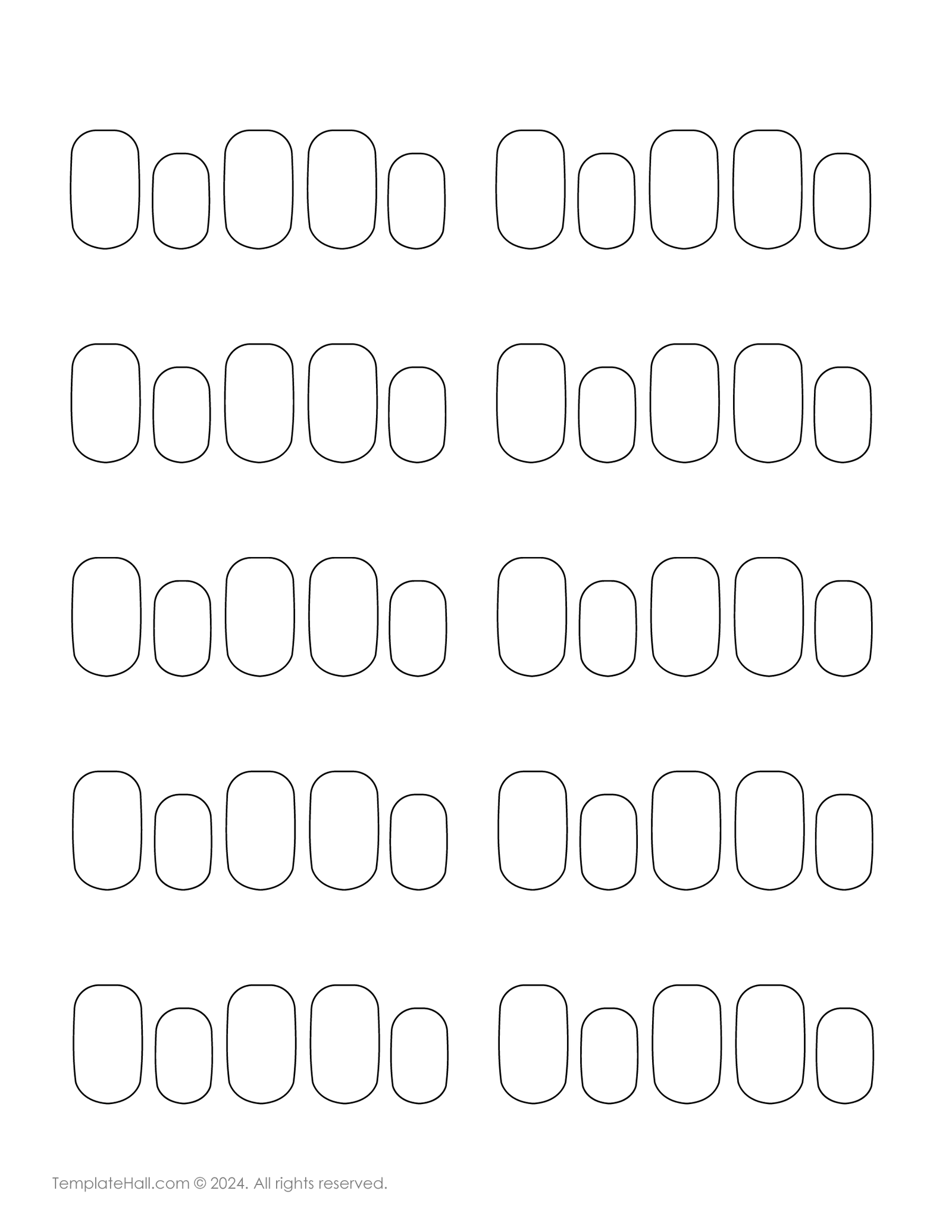 11+ Printable Nail Art Templates [PDF Download]