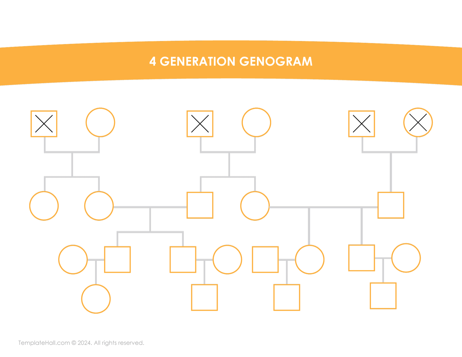 Exploring Free Printable 4 Generation Genogram Templates