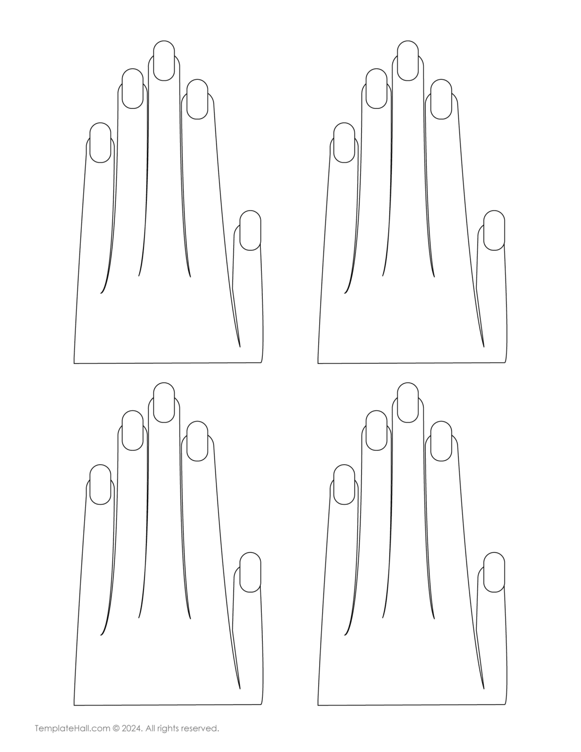 9+ Free Hand Nail Templates for Creative Designs