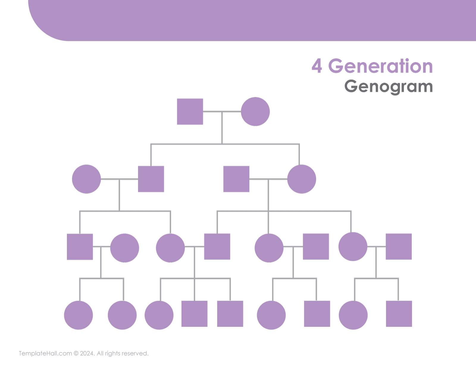 Exploring Free Printable 4 Generation Genogram Templates