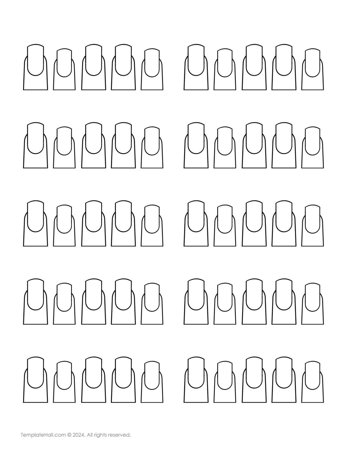11+ Printable Nail Art Templates [PDF Download]