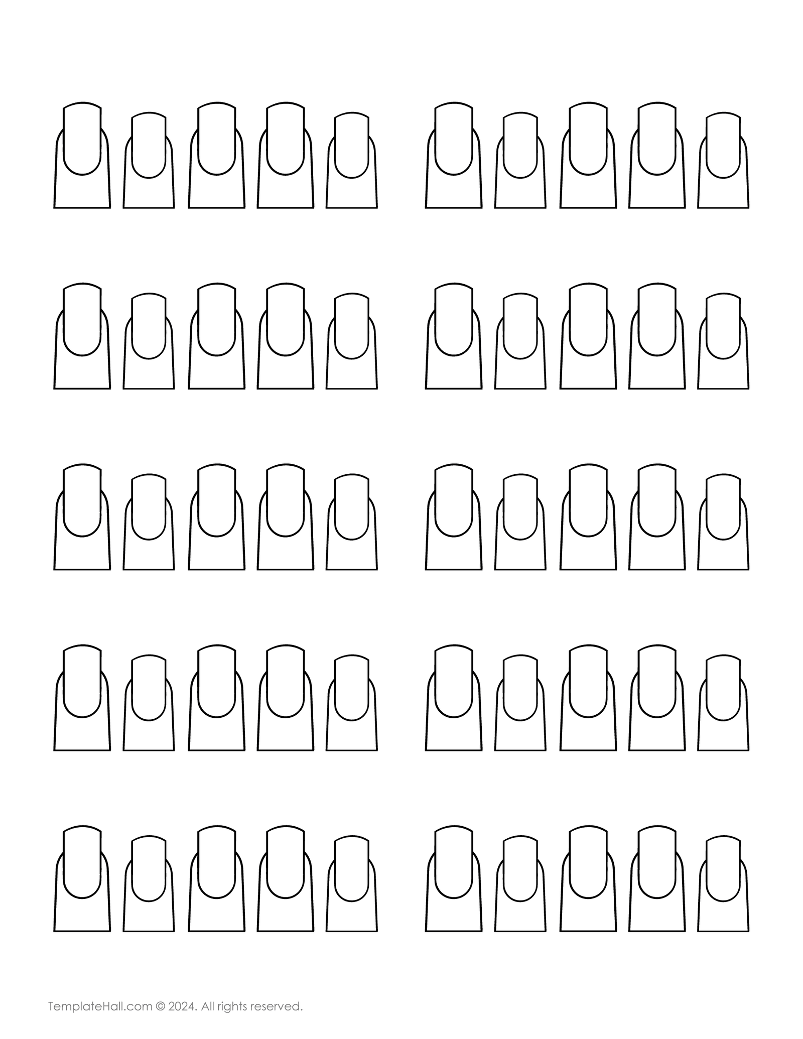 11+ Printable Nail Art Templates [PDF Download]