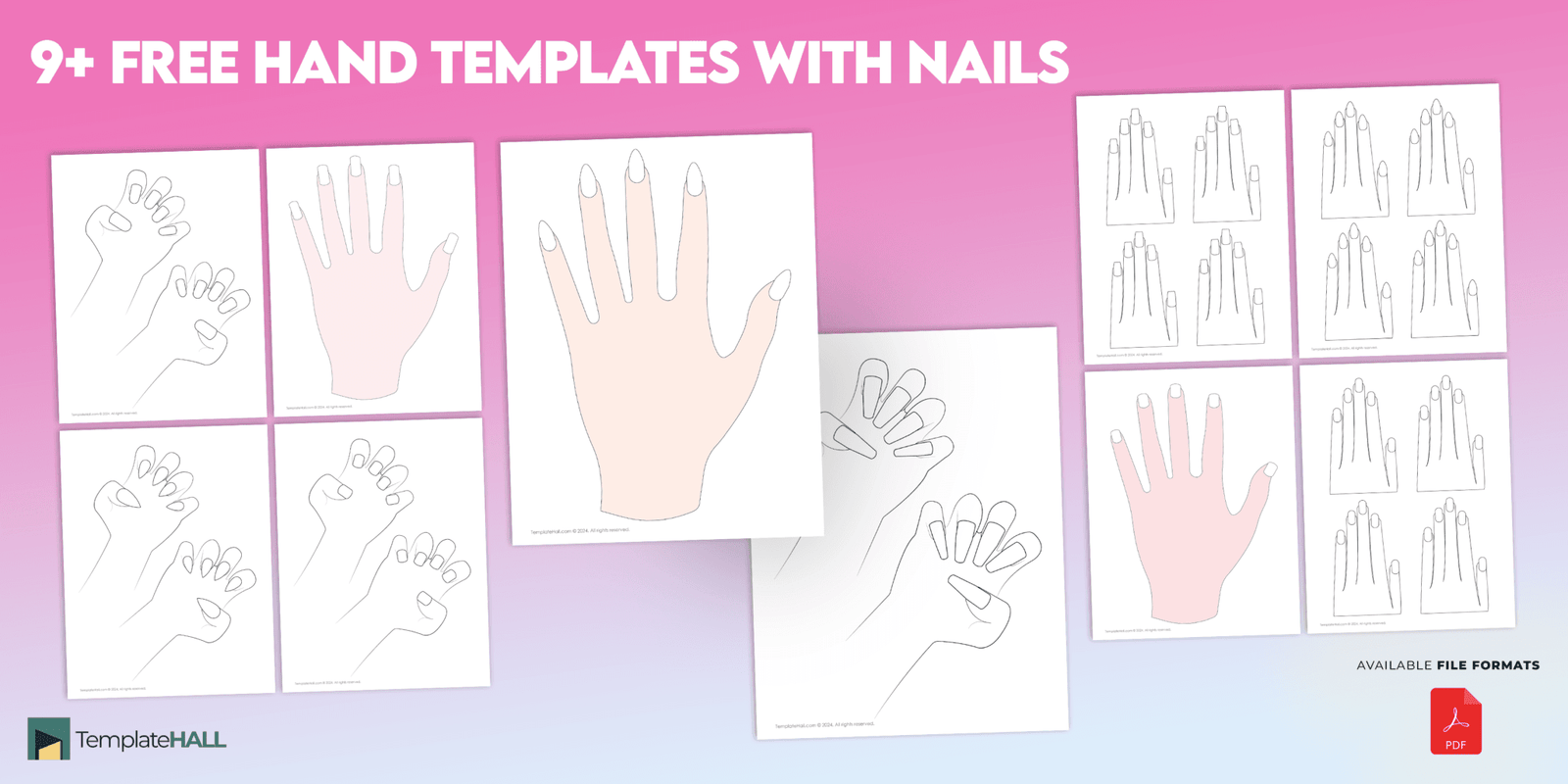 9+ Free Hand Nail Templates for Creative Designs