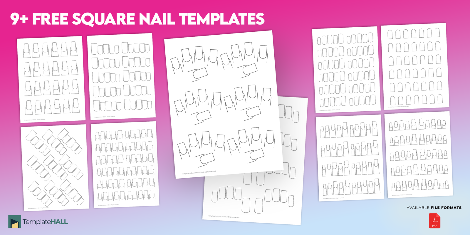 9+ Free Square Nail Templates: Transform Your Nail Art Game