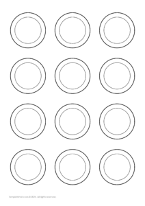 Free Printable Macaron Piping Template for Everyone