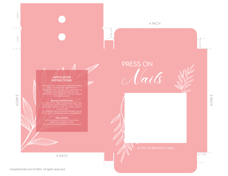9+ Press-On Nail Box Packaging [Free PDF & AI Templates]