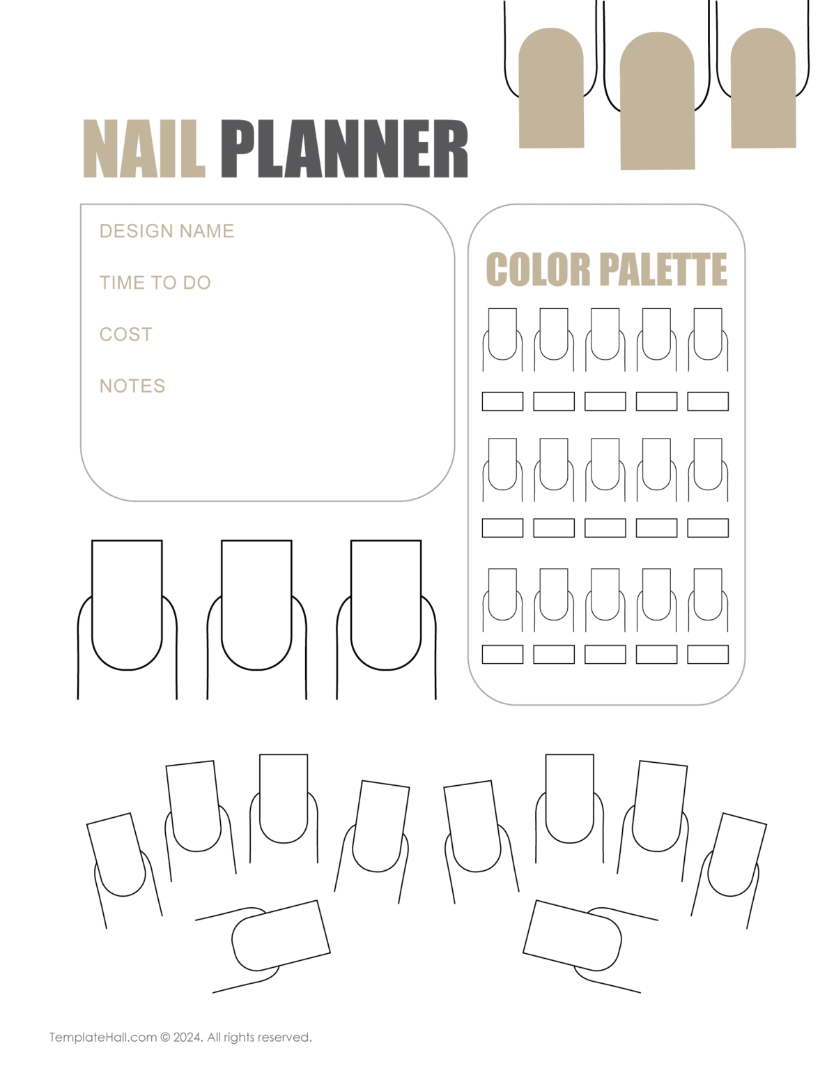 4+ Printable Nail Planner Templates [PDF, Word, G. Docs, AI]