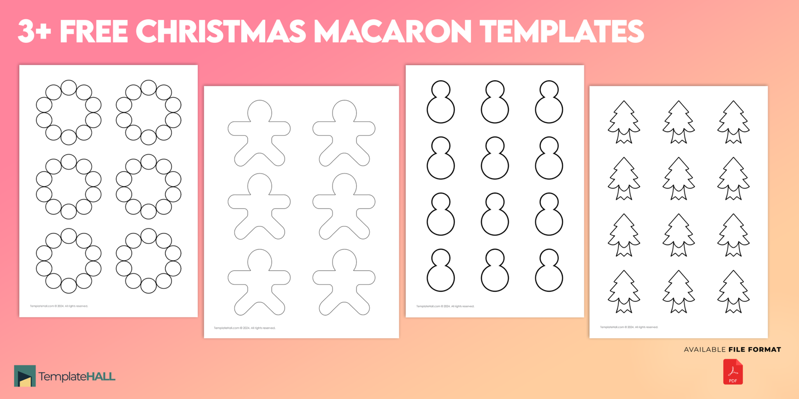 3+ Printable Christmas Macaron Templates [Free PDF Download]