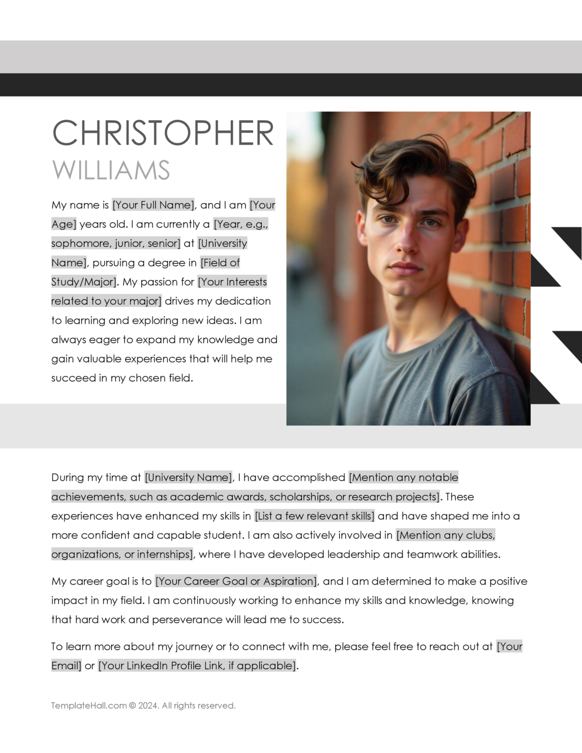 14+ Free and Printable Biography Templates [Word, G. Docs, PDF]
