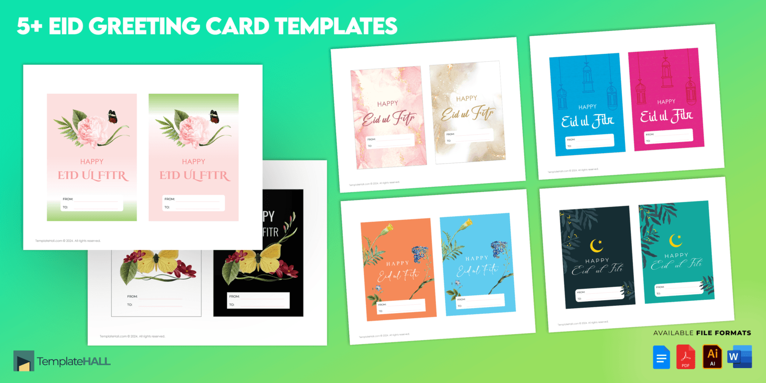 5+ Free Printable Eid Fitr Greeting Cards: Celebrate with Style